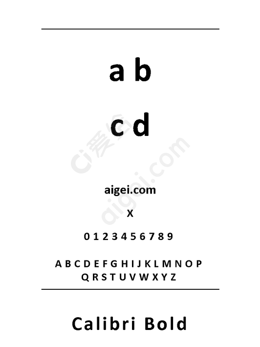 Calibri Bold-字体 - 字体_中文字体 | 英文字体 | 书法字体 免费下载 - 爱给网