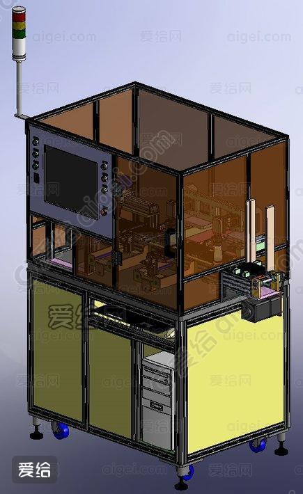 AOI芯片检测机(AOI chip inspection machine)_stp - 3d模型 - 爱给网