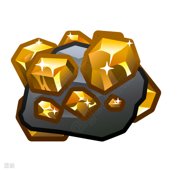黄金矿(golden ore)_图片_png - 成套合集游戏 - 爱给网