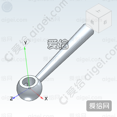 把手1_stp - 3d模型 - 爱给网