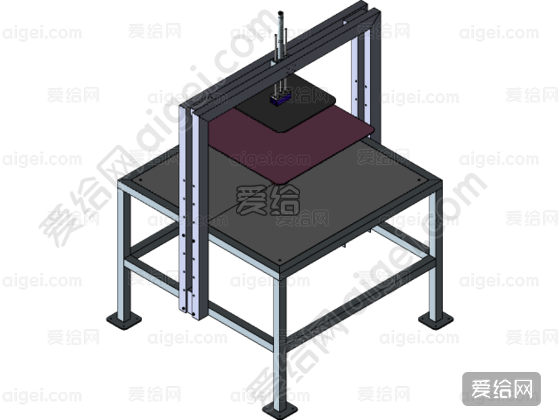 下压板(Press Table)_sw - 3d模型 - 爱给网