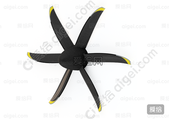 Dash Q400 螺旋桨(Dash Q400 propeller)_sw - 3d模型 - 爱给网