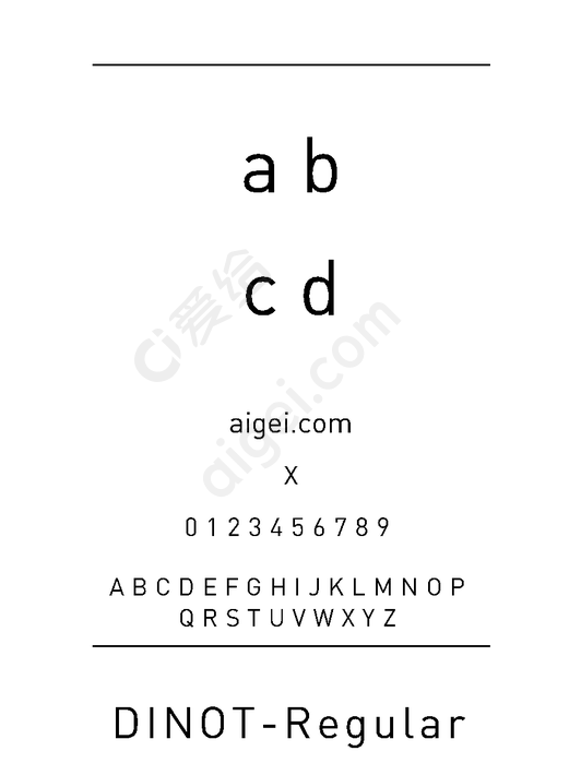 DINOT常规(DINOT-Regular) - 字体_ttf素材 免费下载 - 爱给网