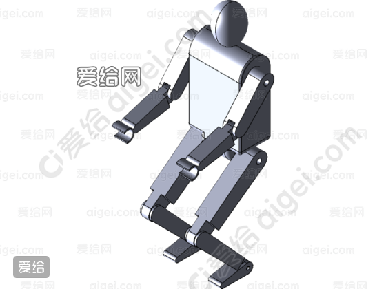 机器人人体模型(Robotic Human Body Mannequin)_sw|stp - 3d模型_免费下载 - 爱给网