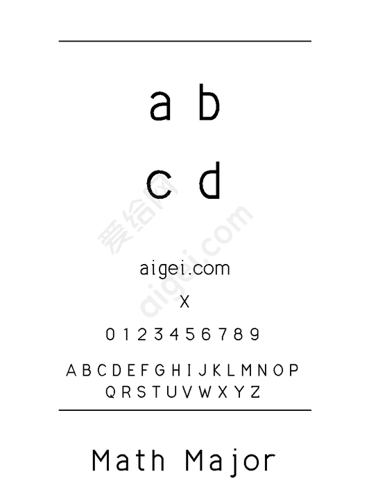数学专业(Math Major) - 字体_ttf素材 免费下载 - 爱给网